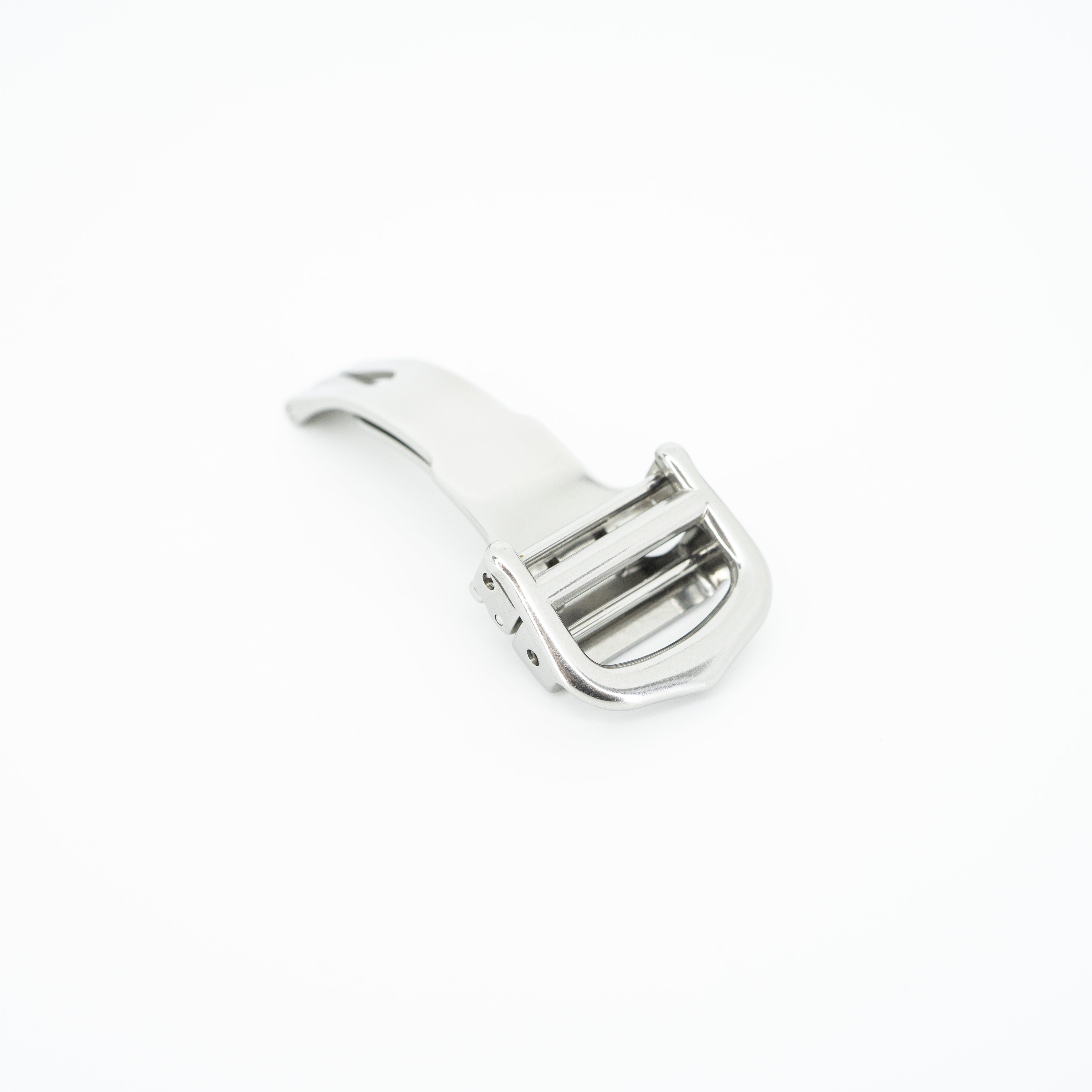 Cartier Folding Buckle Steel White Gold Plated 14 mm. – vrtreasure